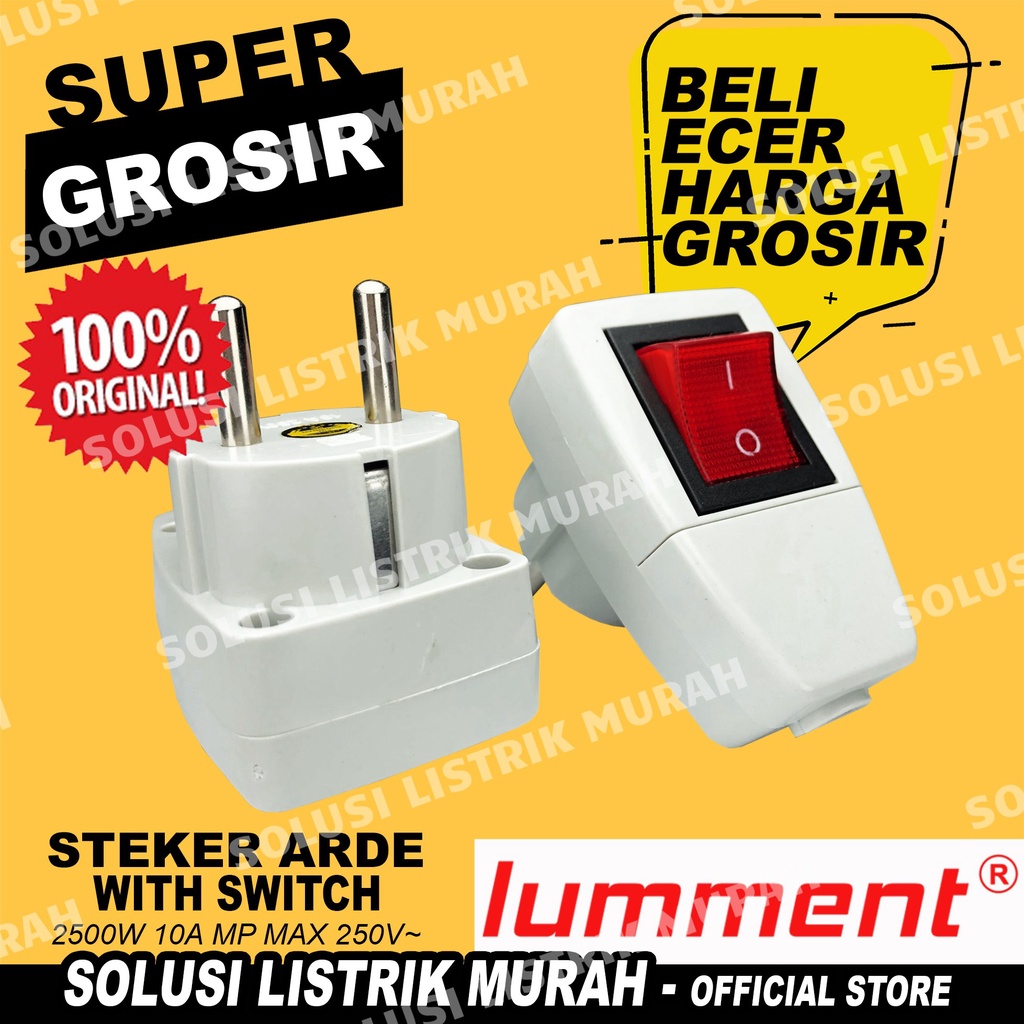 Jual Lumment Steker Arde + Switch Saklar ON / OFF SNI | Shopee Indonesia