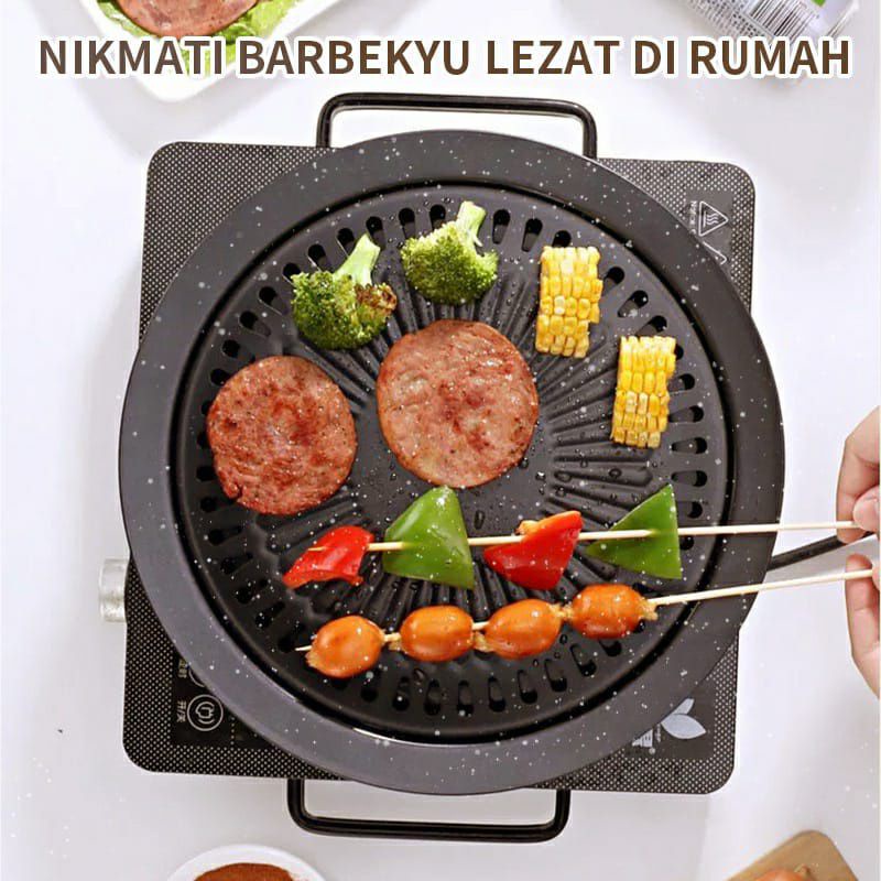Jual RB Smokeless BBQ Grill Pan Bulat Kompor High Quality / Ultra Grill ...