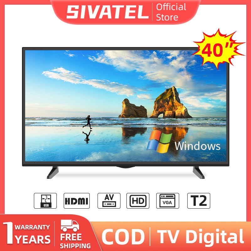 Jual Sivatel 32/40/43 inch LED TV analog digital TV Televisi Android ...