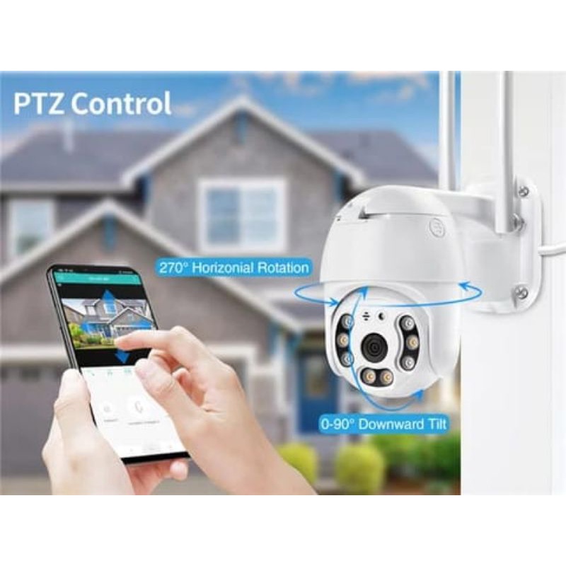 Jual IP CAM OUTDOOR WIRELESS CCTV PTZ 1080P 8MP CCTV KAMERA FULL HD P2P ...