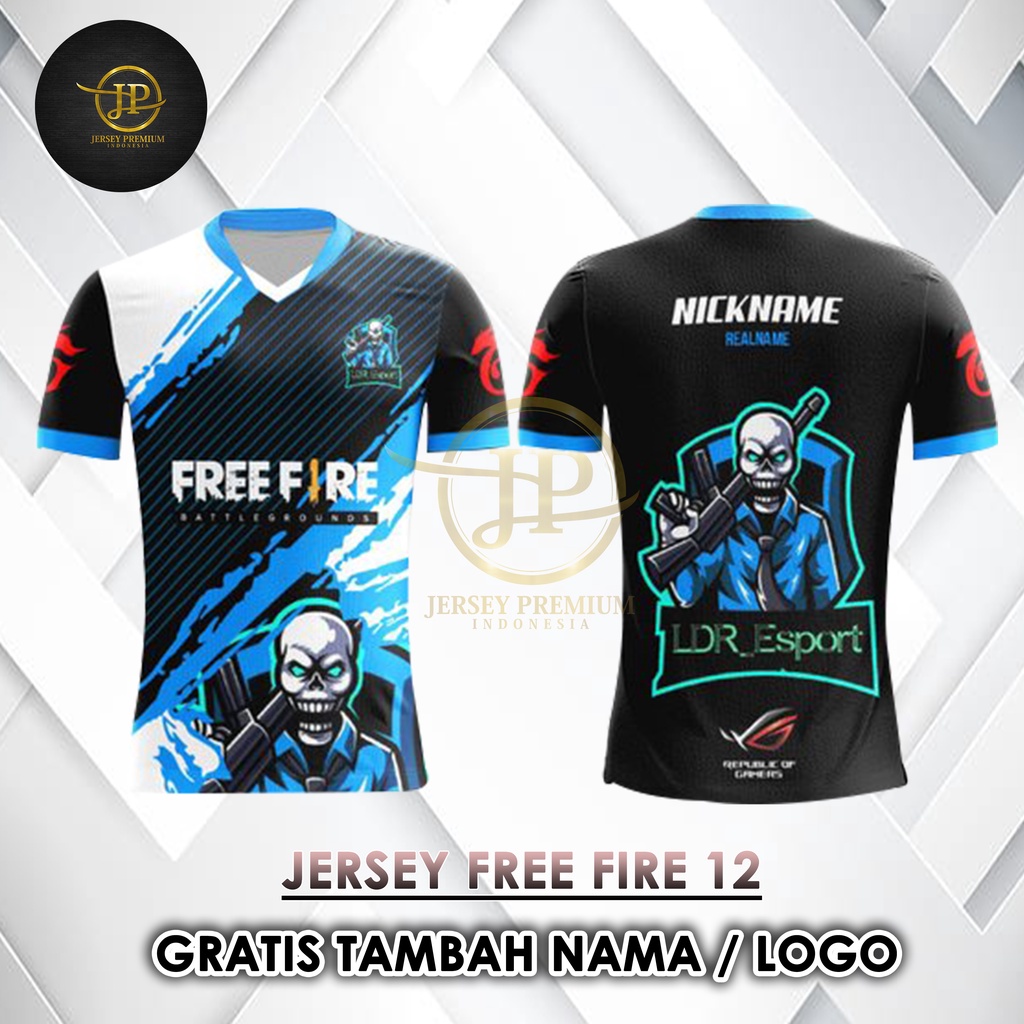 Jual JERSEY GAMING FREE FIRE/PUBG/MLBB/AOV/DOTA CUSTOM GRATIS TAMBAH ...