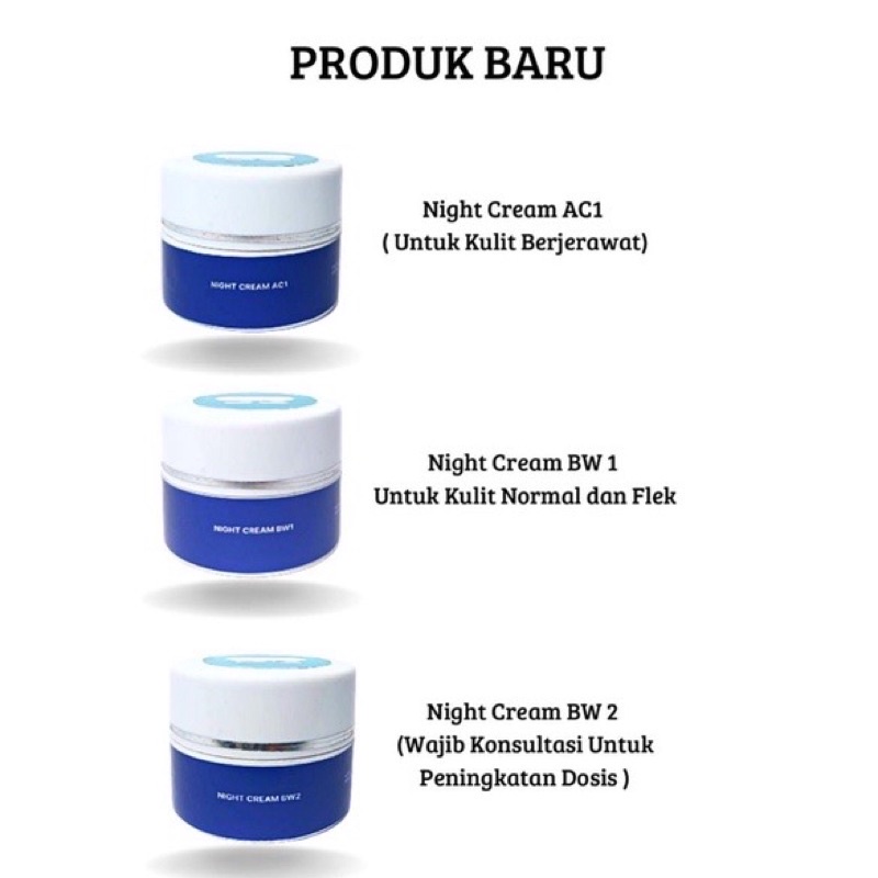 Jual Fastderm cream malam farmasi BW 1 BW 2 AC 1 (kemasan baru ...