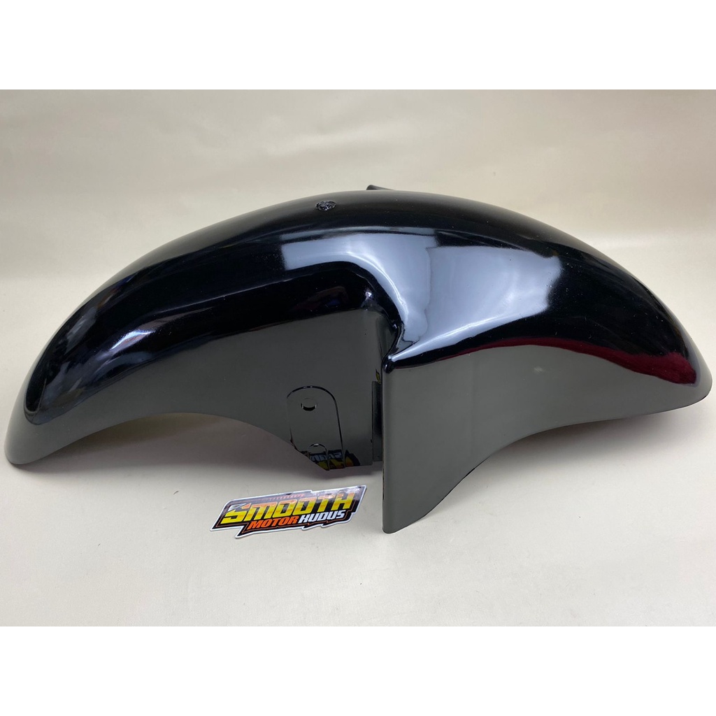 Jual slebor depan kawasaki ninja R tebal kualitas original hitam ...