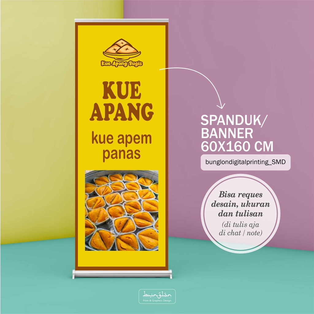 Jual Spanduk, Banner Kue Apang, Kue Apem Panas, Free Desain | Shopee ...