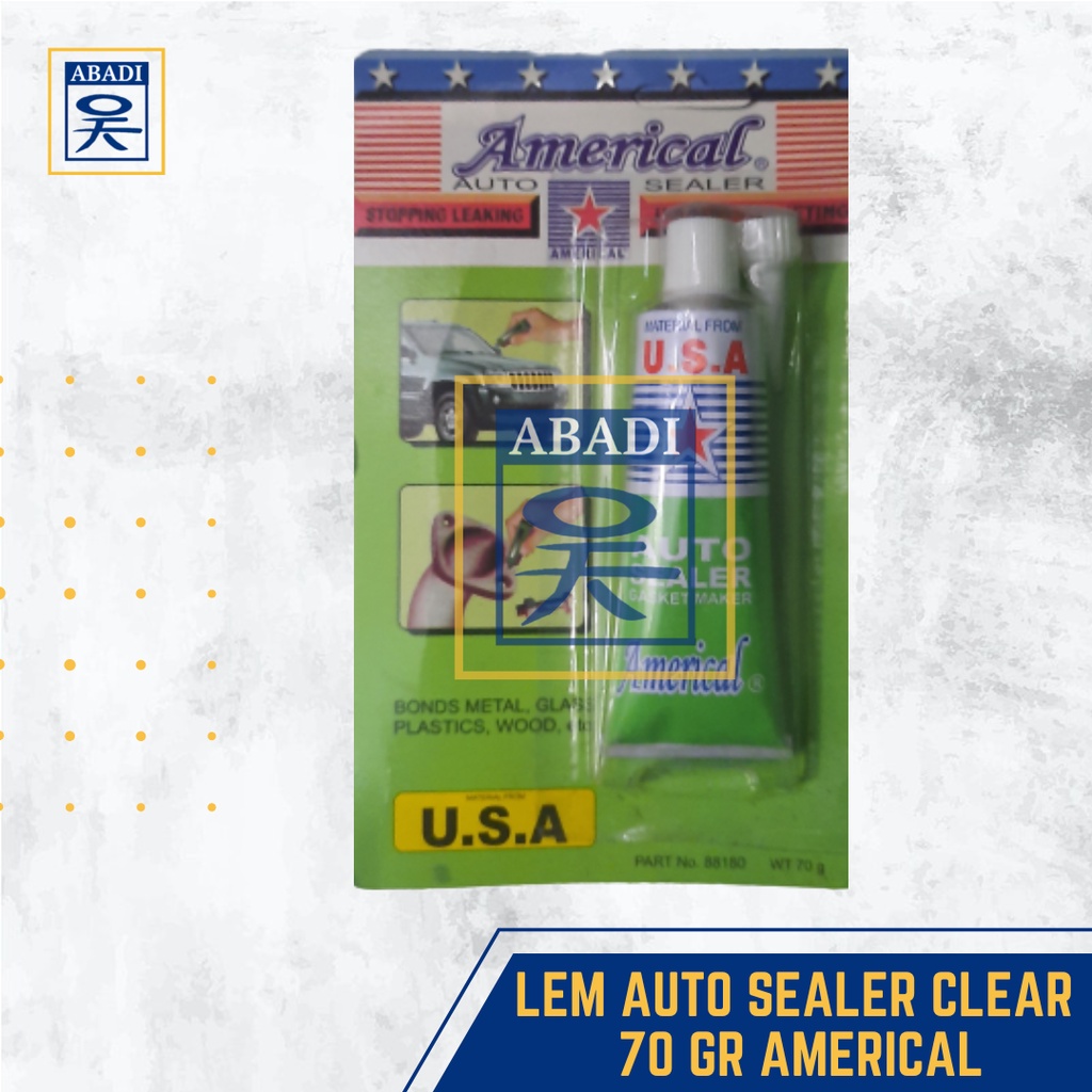 Jual LEM AUTO SEALER CLEAR 70 GR AMERICAL | Shopee Indonesia