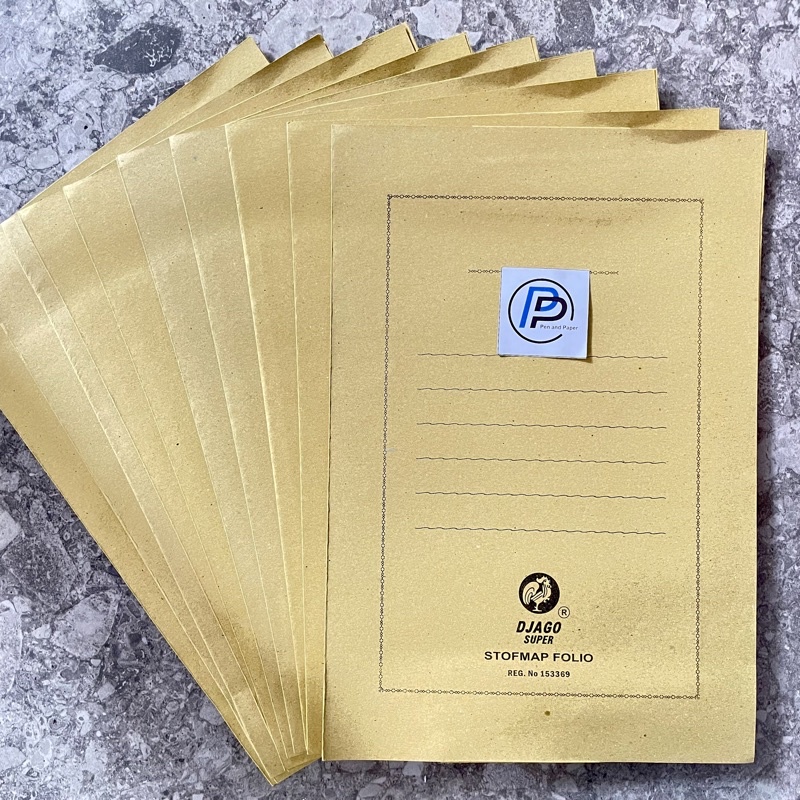 Jual Map Kertas Dokumen Stop Map Folder File Djago Kuning 1 Pack ...