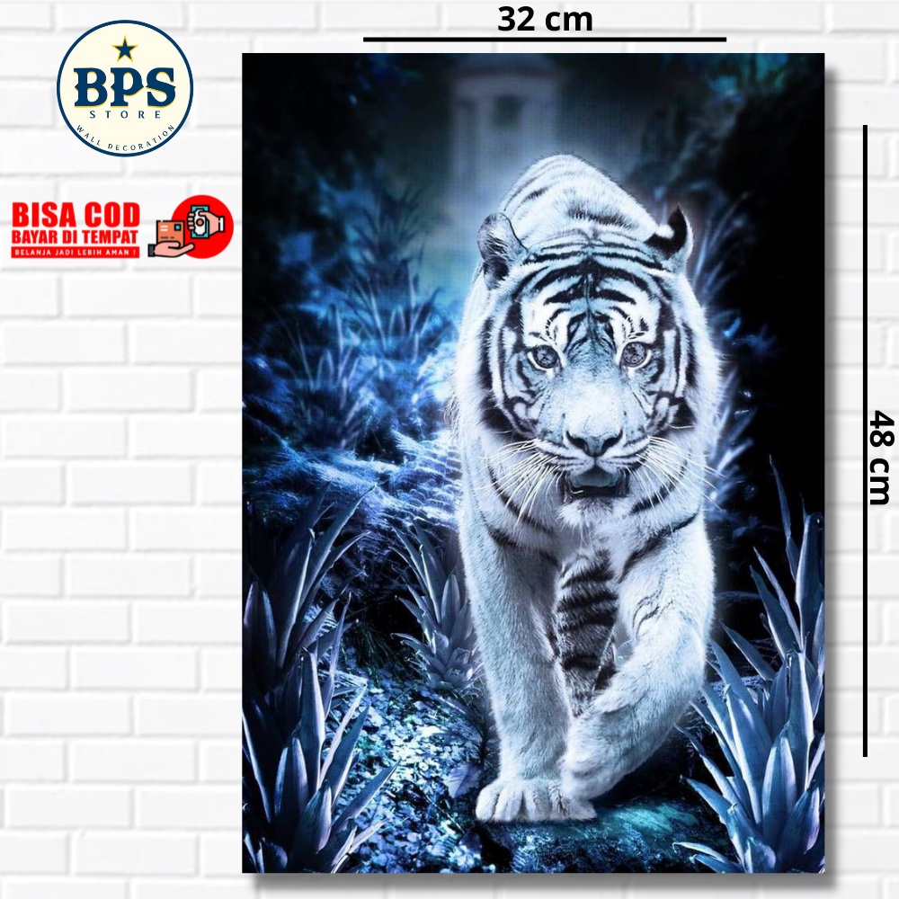 Jual POSTER MACAN PUTIH - FOTO MACAN PUTIH - WALLDECOOR - HIASAN ...