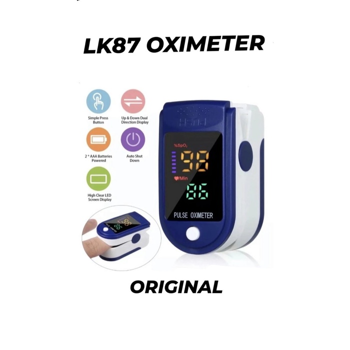 Jual OXYMETER PULSE LK87 - OXIMETER Fingertip + baterai | Shopee Indonesia