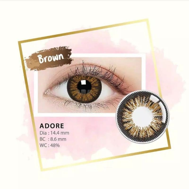 Jual [ NORMAL ] SOFTLENS LIVING COLOR ADORE BROWN | Shopee Indonesia