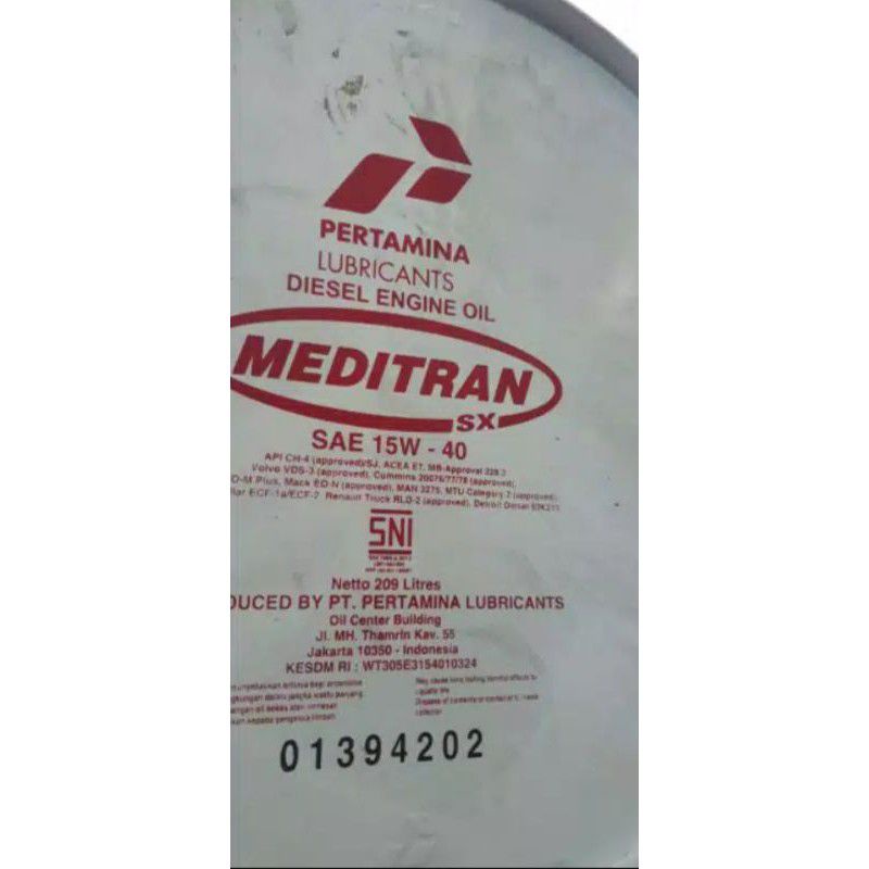 Jual OLI ECERAN/CURAH/DRUM MEDITRAN SX UKURAN 1 LITER | Shopee Indonesia