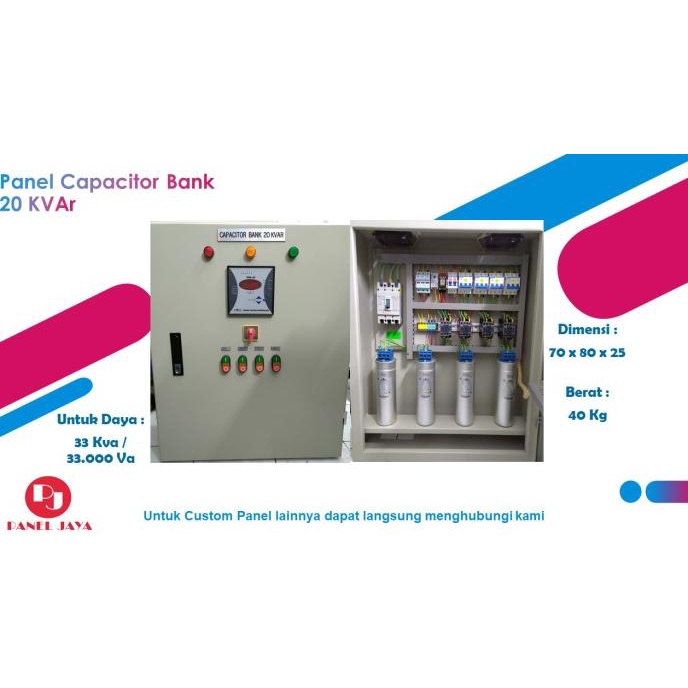 Jual Panel Kapasitor Bank 20 KVAr (Panel Capacitor Bank Perbaikan Cosphi) | Shopee Indonesia