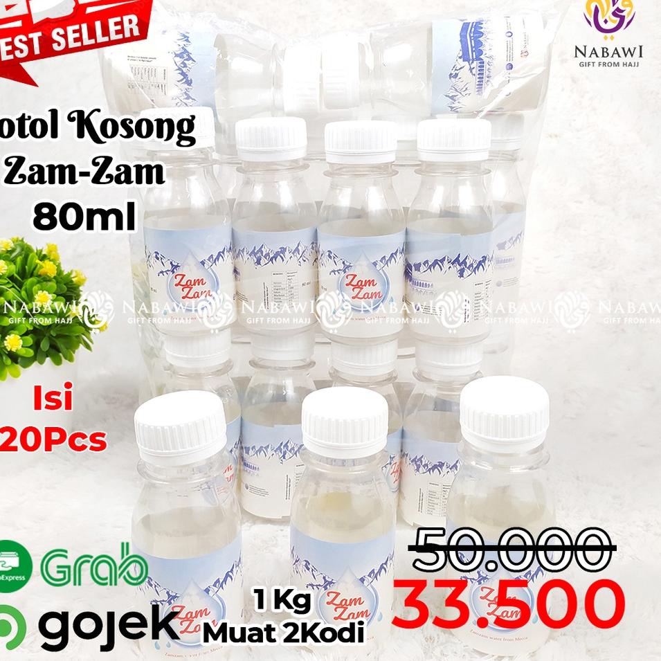 Jual Botol Zam Zam 80ml / Botol Plastik Air Zam Zam/ Botol Air Zam Zam ...