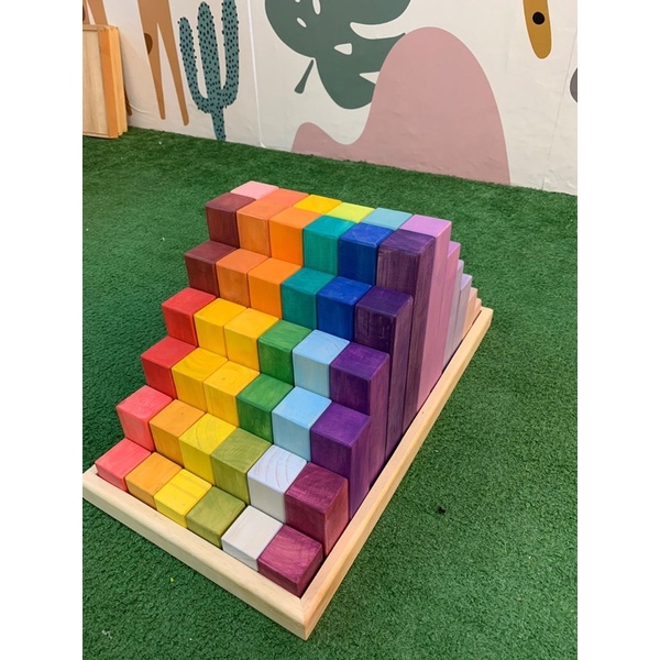 Jual Double Stepped Blocks / DSB by Asa Wooden Toys | Large Stepped ...
