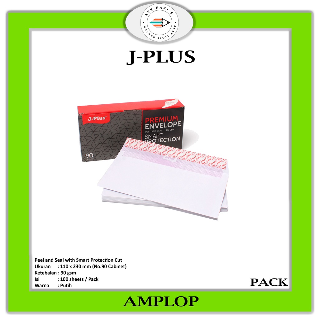 Jual J-PLUS - Merah Amplop Putih Polos Dengan Perekat No.90 Cabinet 90 ...