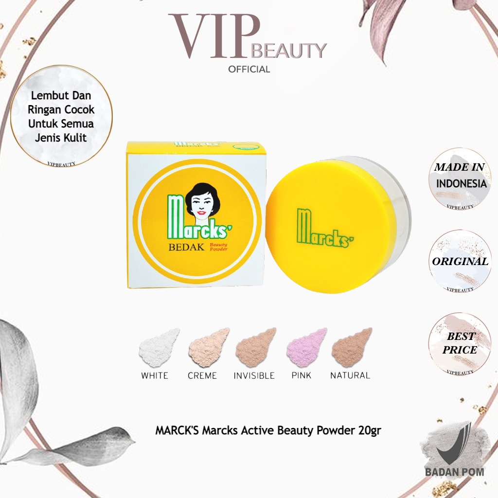 Jual MARCK'S Marcks Active Beauty Powder 20gr - Bedak Tabur | Shopee ...