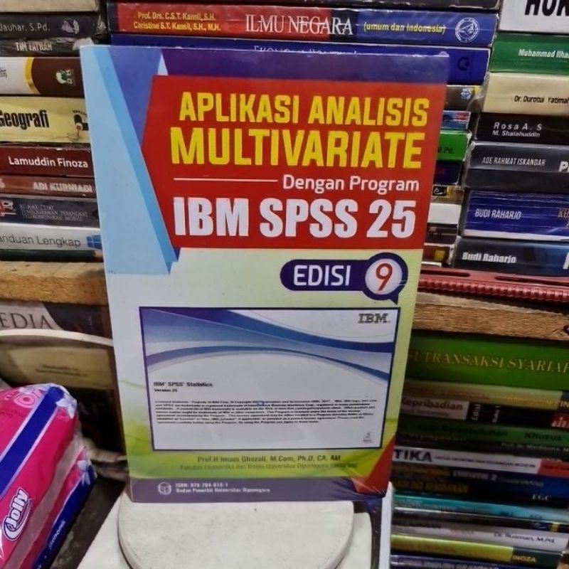 Jual Aplikasi Analisis Multivariate dengan program IBM SPSS 25 edisi 9 by Prof H Imam Ghozali ...