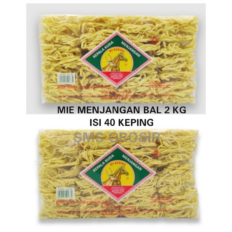 Jual MIE KUDA MENJANGAN BAL LOS 2 KG / ISI 40 KEPING / MIE MI CAP ...