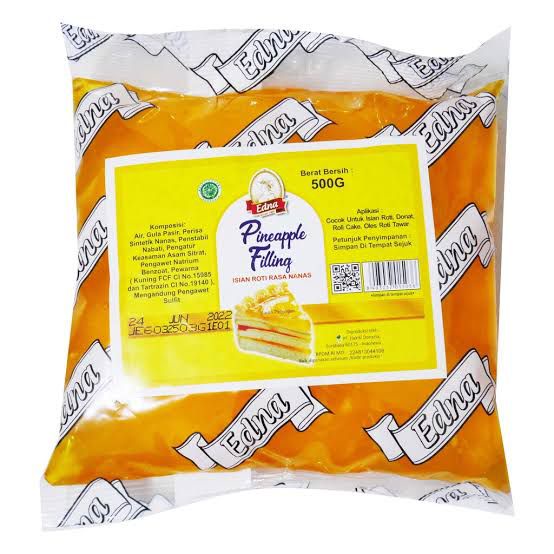 Jual Edna Creamfill 500 gram / Selai Roti Rasa Vanila Durian Strawberry ...