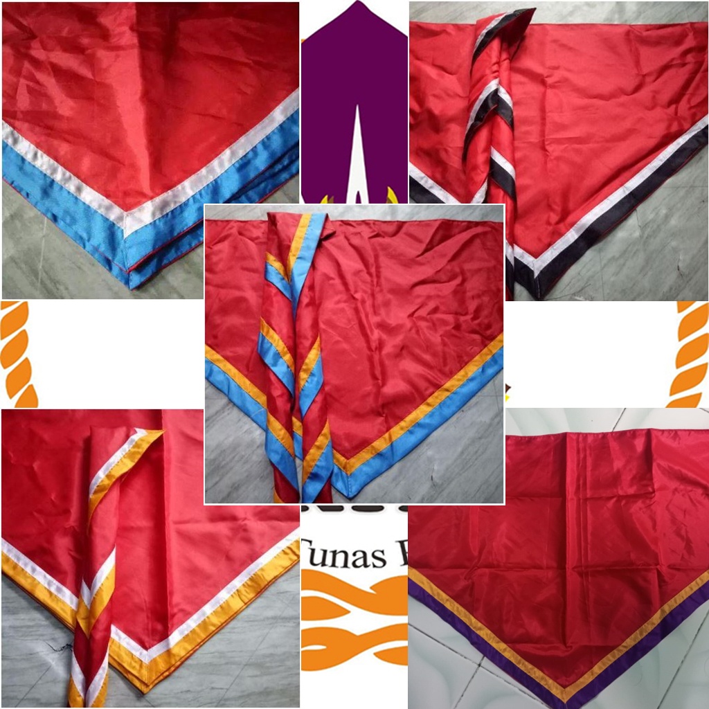 Jual Scarf 3 Warna Scraf Slayer Sleyer Pramuka Outbond Merah | Shopee ...