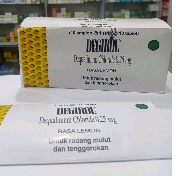Jual Degirol Isi 10 Tablet Hisap Degirol untuk tenggorokan sariawan ...