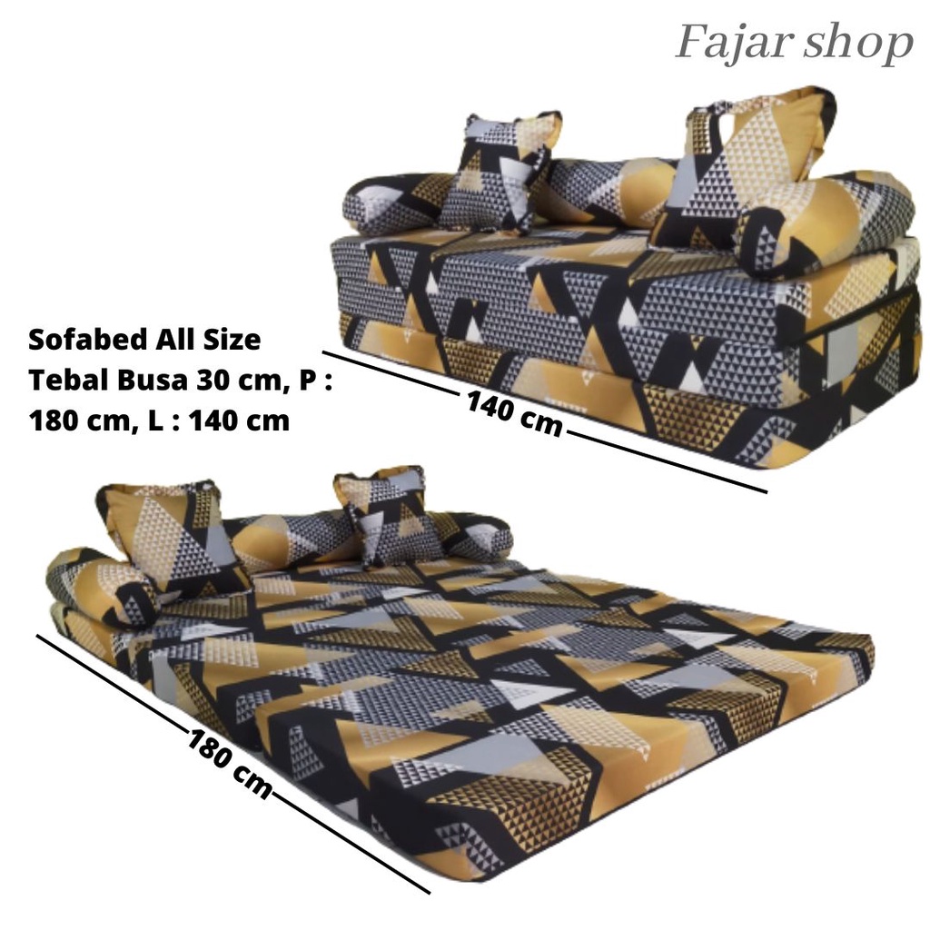 Jual Sofa Bed Karakter Kasur Lipat Minimalis Untuk Kursi Ruang Tamu Busa Tebal Kain Katun Modern ...