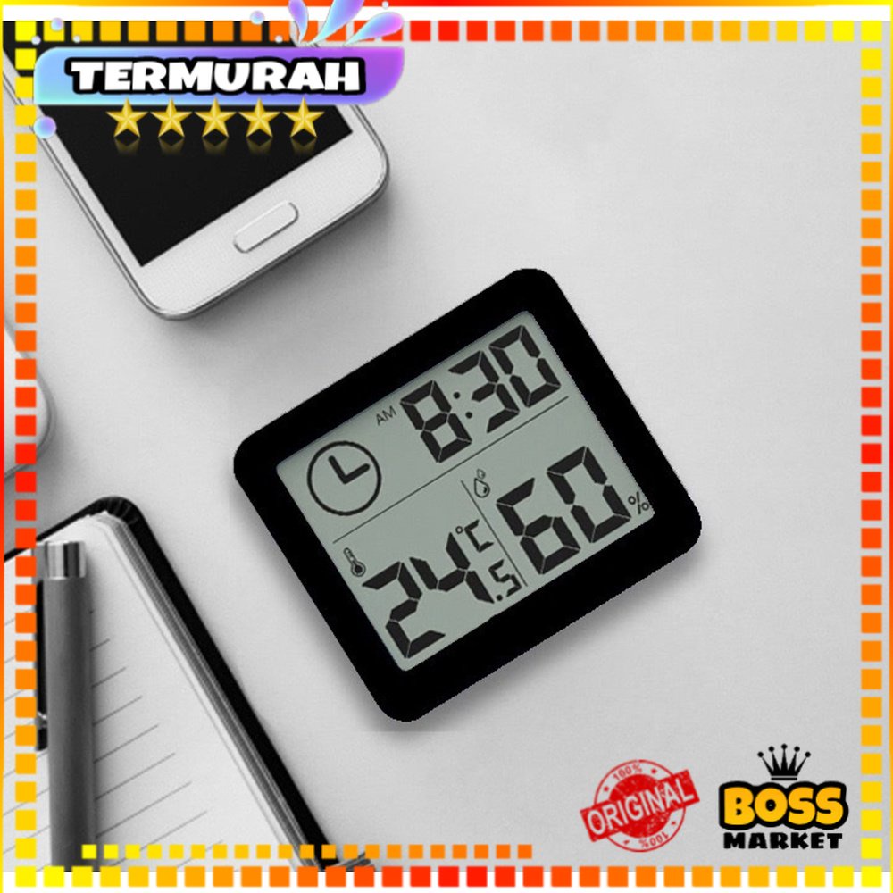 Jual Jam Termometer Ruang Hygrometer Pengukur Suhu Kelembaban ...
