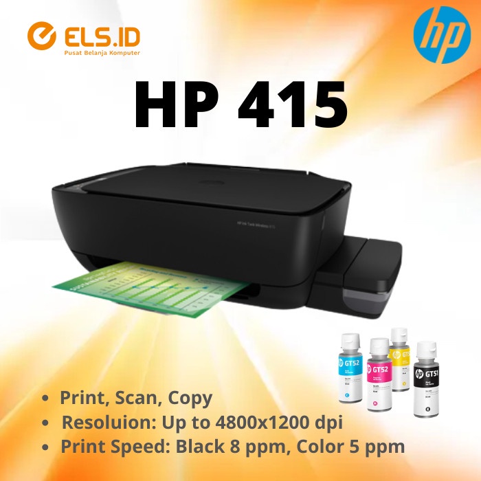 Jual Printer Wireless HP 415 All in One - Ink tank System | Shopee ...