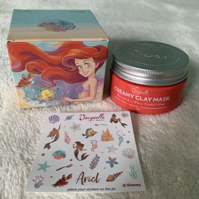 Jual Jacquelle Creamy Clay Mask Disney Princess Ariel Edition | Shopee ...