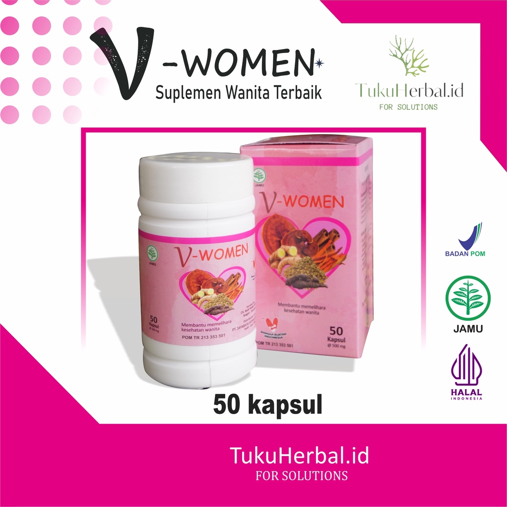 Jual V WOMEN / OBAT KEPUTIHAN / SUPLEMENT KEWANITAAN / BPOM | Shopee ...
