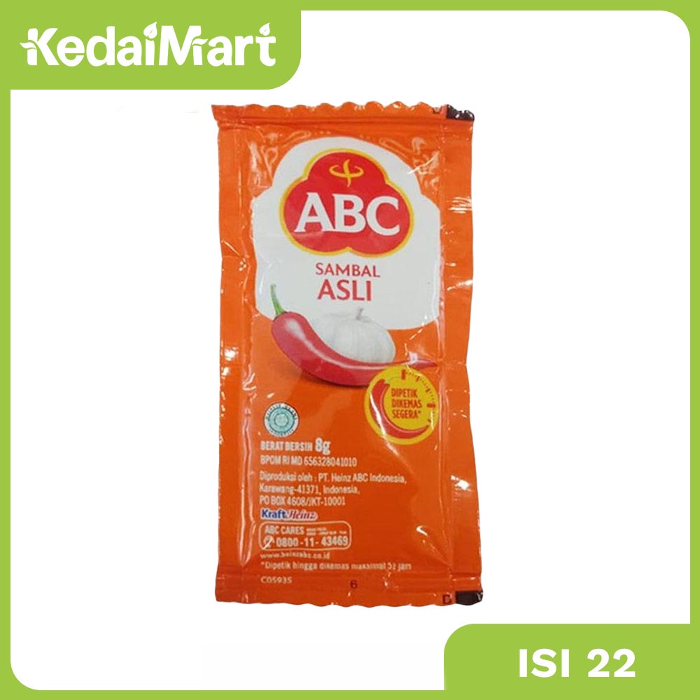 Jual ABC Sambal Asli Sachet 22 x 8 Gram | Shopee Indonesia