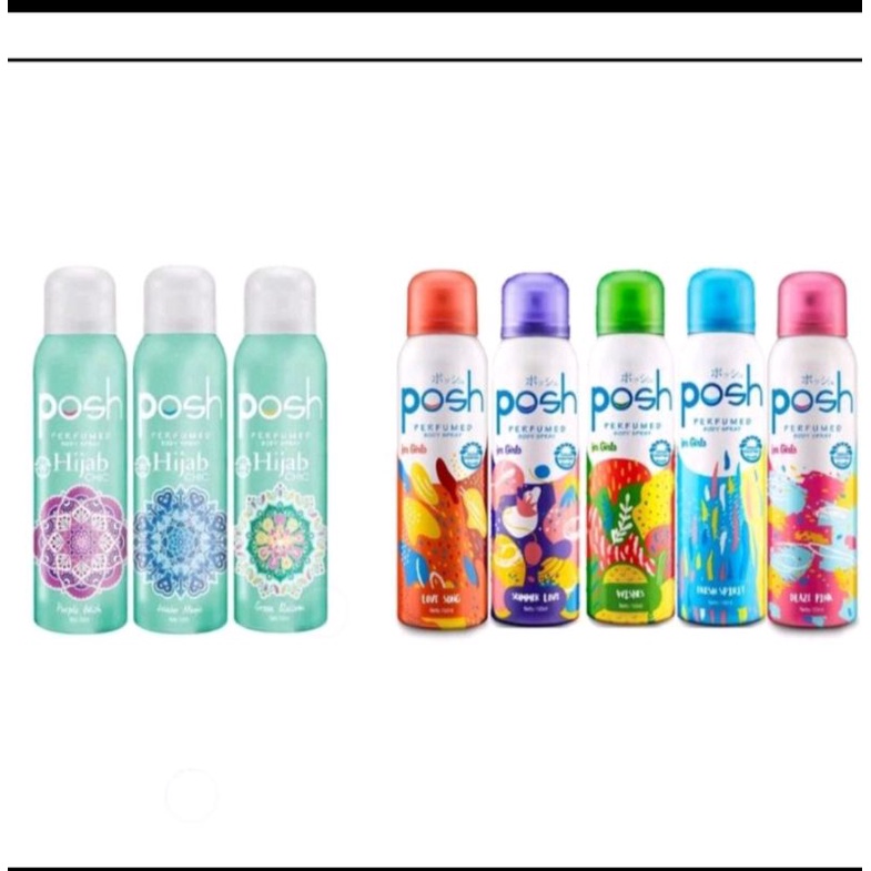 Jual POSH Deodorant Body Spray 150ml / Perfumed Body Spray | Shopee ...
