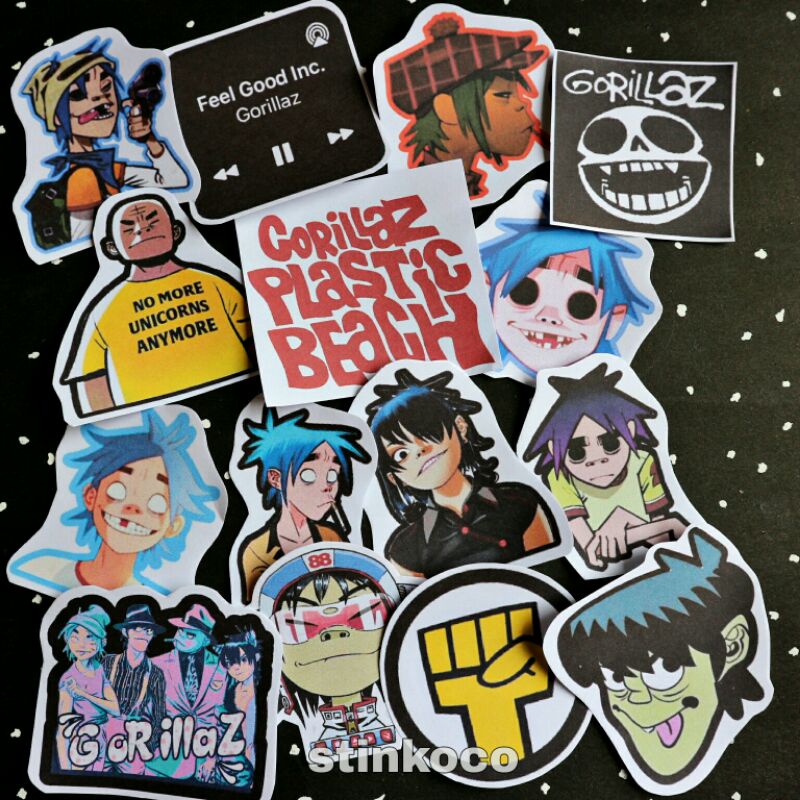 Jual [15PCS] STICKER GORILLAZ ISI 15 STICKER | Shopee Indonesia