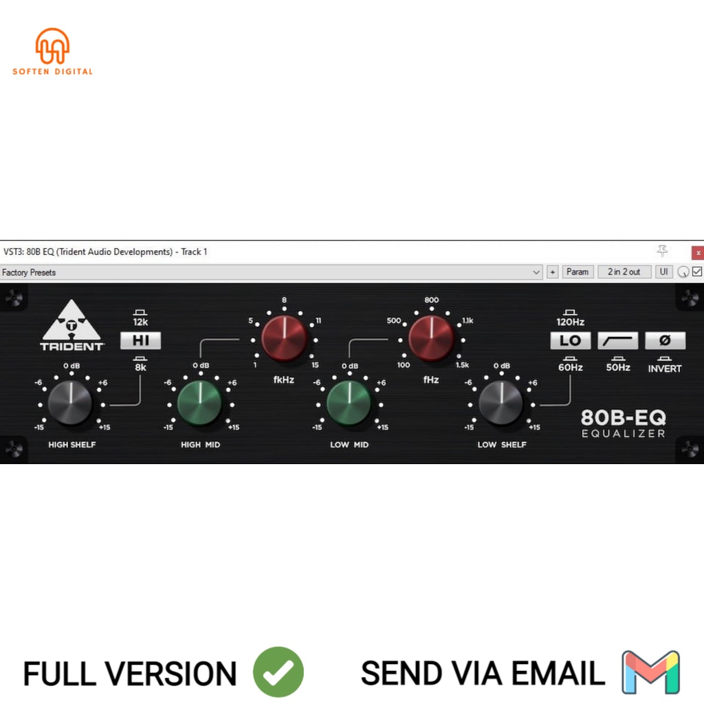 Jual Trident Audio Developments – 80B EQ 1 VST Plugin digital equalizer ...