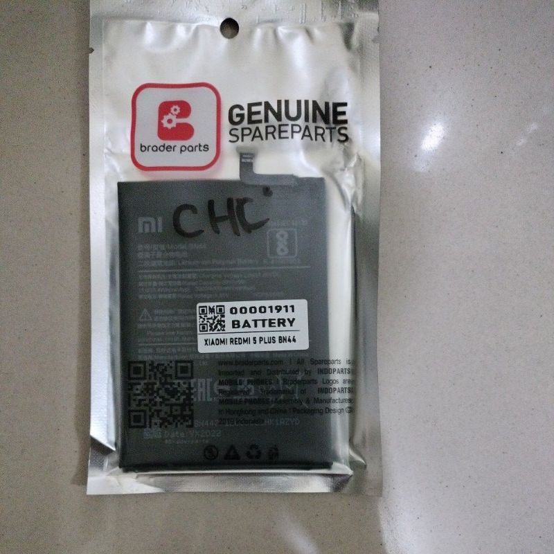 Jual BATTERY BATRE BATERAI XIAOMI REDMI NOT5/NOT 5PRO BN45 DABLE IC ...
