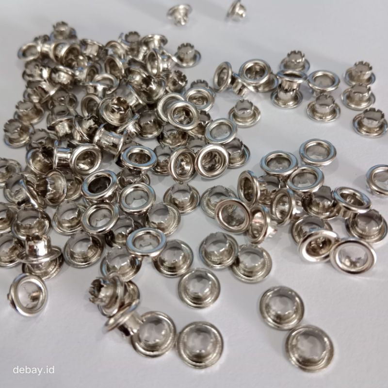 Jual mata ayam eyelet/ring mata ayam 4.5.10mm 100pcs | Shopee Indonesia