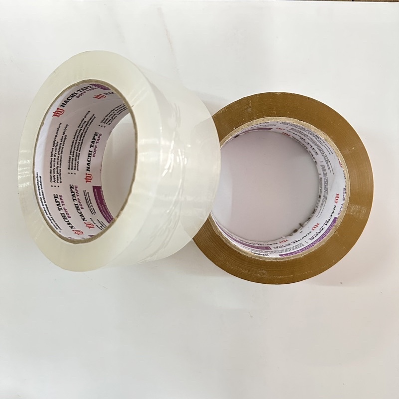 Jual Isolasi/Solasi/Lakban Tape/Opp Tape Bening dan Coklat Nachi 48mm ...