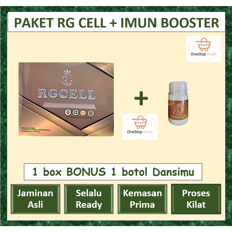 Jual RG CELL Paket Combo - 1 Box Serbuk + Imun Booster Dansimu | Shopee Indonesia