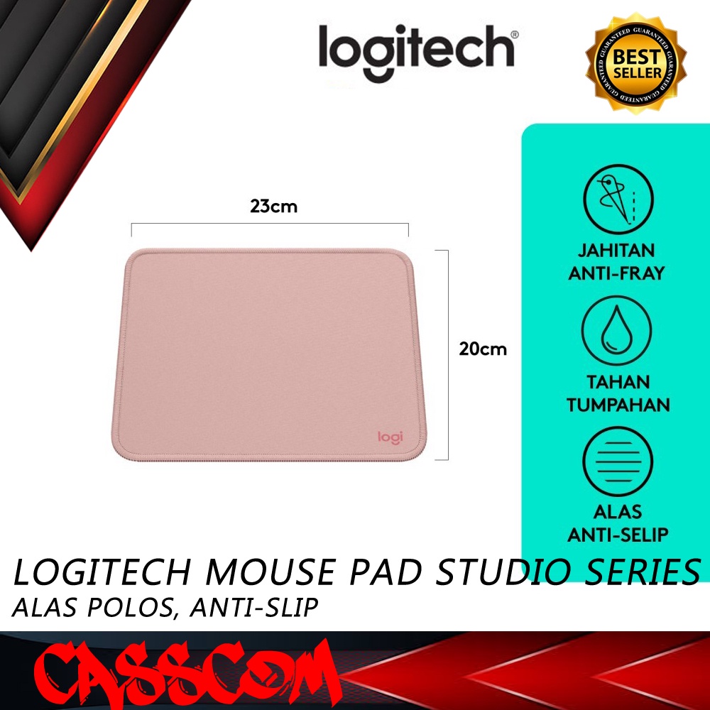 Jual Logitech Mouse Pad Studio Series Alas Polos, Anti-Slip | Shopee ...