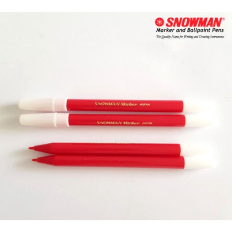 Jual Spidol Warna Merah Kecil Snowman ( SATUAN ) | Shopee Indonesia