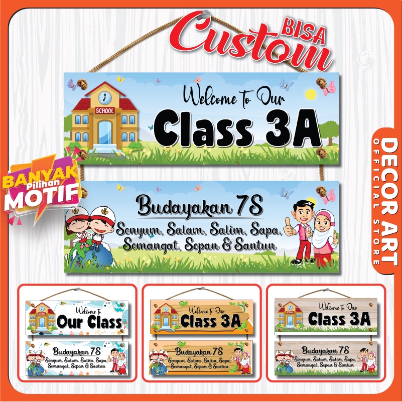 Jual Custom Kelas - Dekorasi Hiasan Pajangan Kelas Sekolah Siap Pasang ...