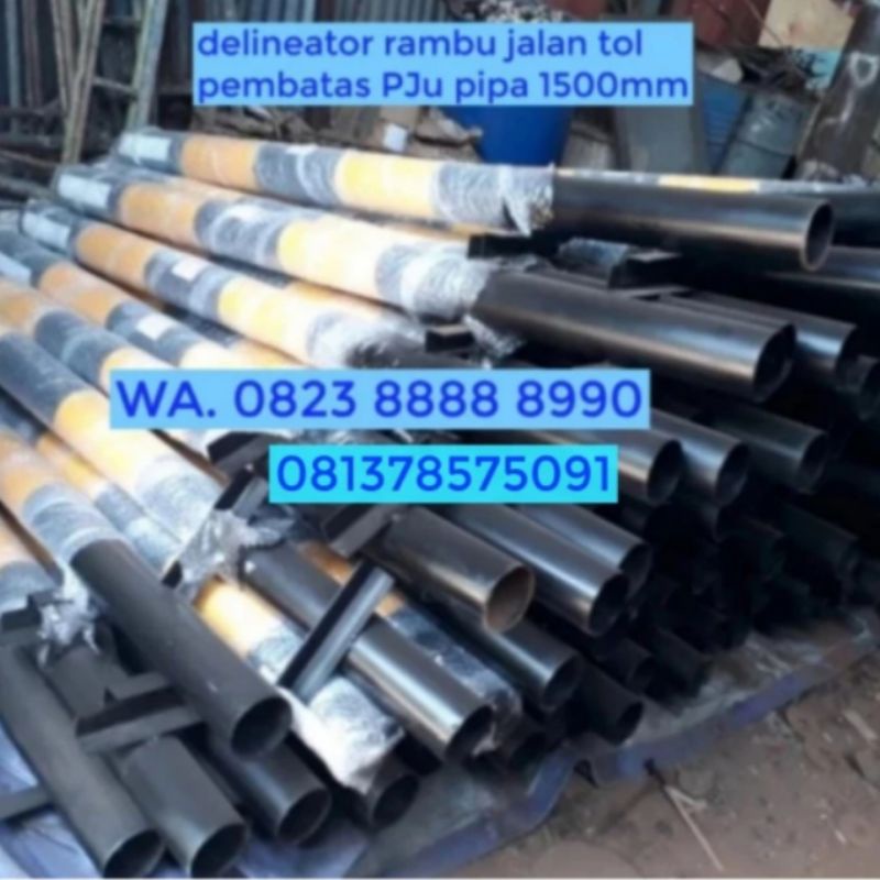 Jual delinator rambu jalan tol pembatas PJU pipa 1500 MM | Shopee Indonesia