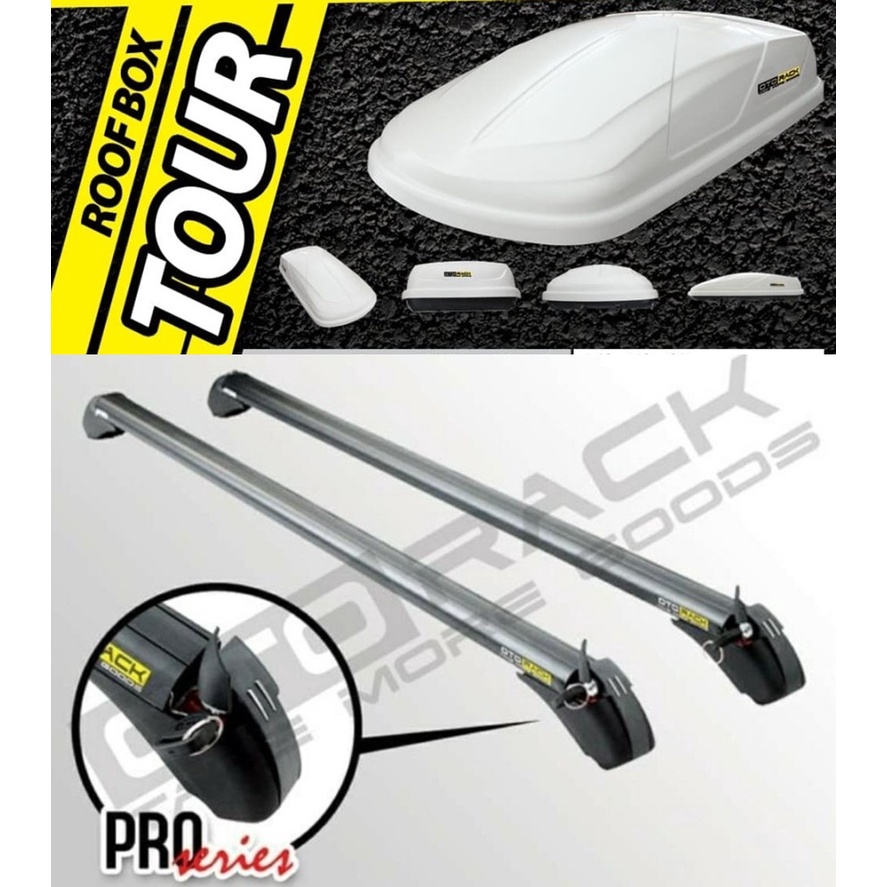 Jual Paket Roof Box + Cross Bar Tour Style Roofbox 400L Otorack ...