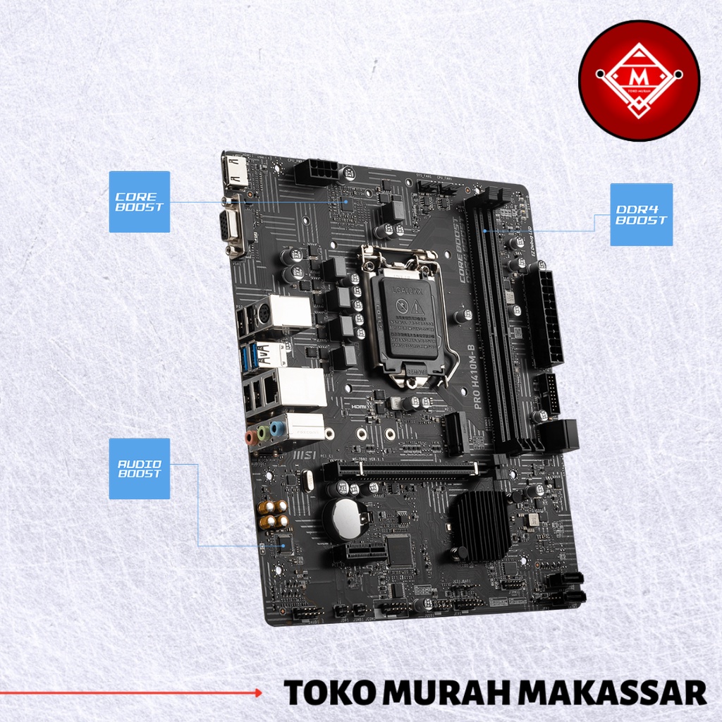 Jual MSI MOTHERBOARD H410M-B PRO LGA 1200 / MAIN-MS27 | Shopee Indonesia