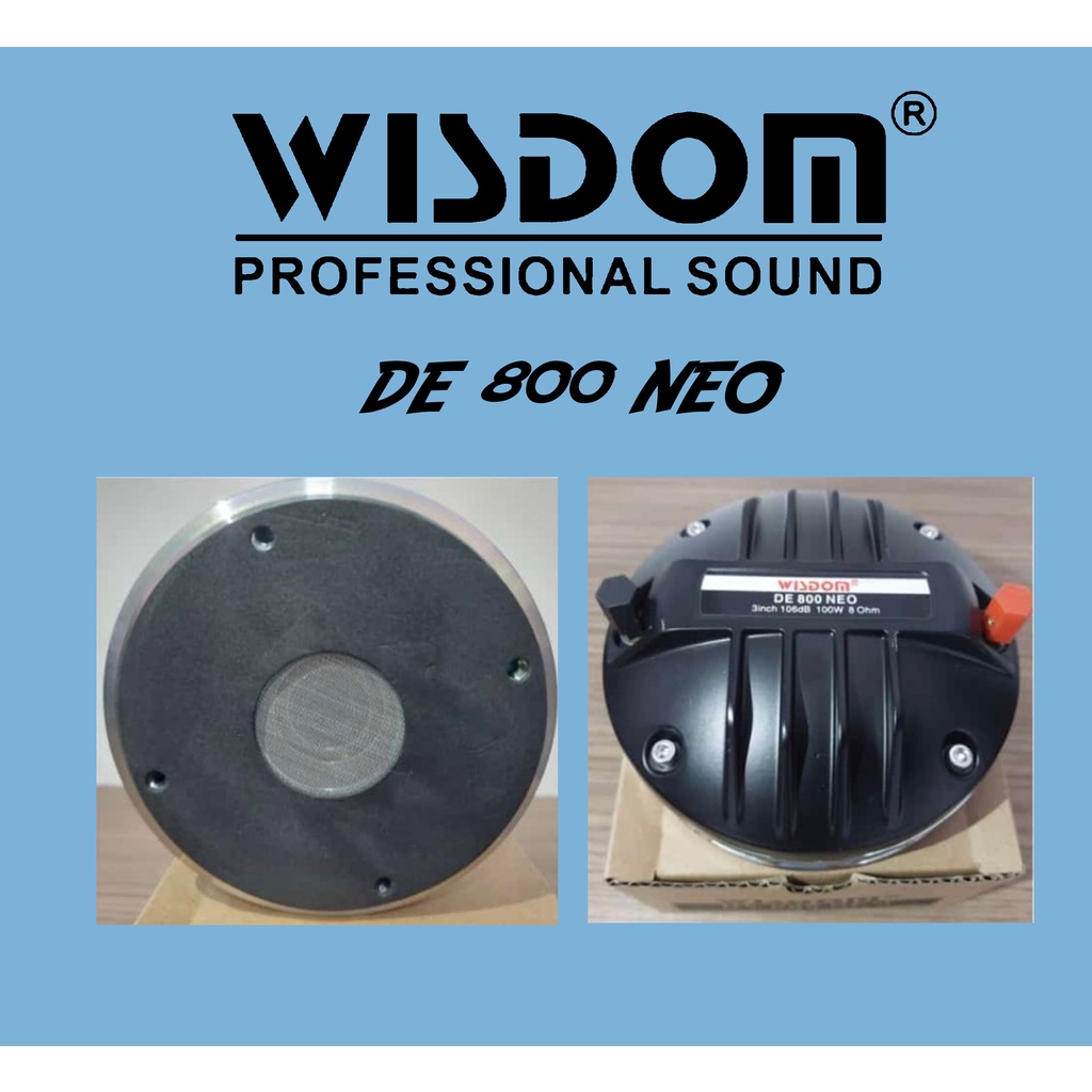 Jual Wisdom DE 800 NEO ORIGINAL Driver Tweeter Balap Neo 3ins | Shopee ...