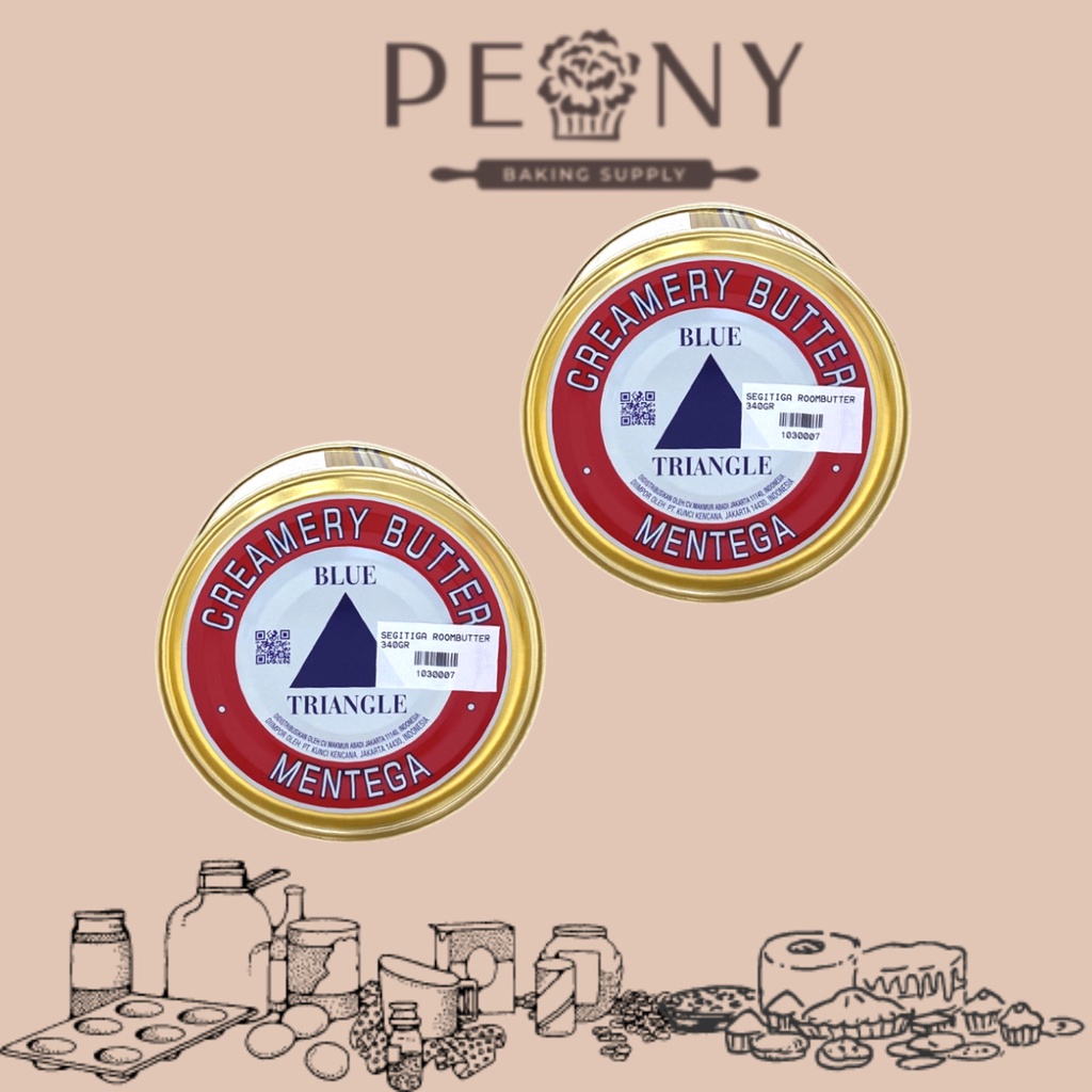 Jual BUTTER SEGITIGA | BLUE TRIANGLE BUTTER 340 GR | Shopee Indonesia