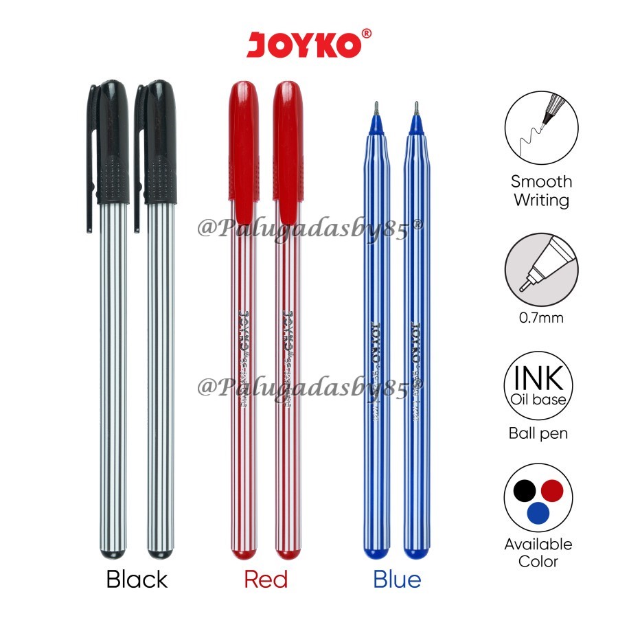 Jual Pulpen Joyko BP-249 Lino 0.7 mm (1 Pak Isi 12 Pcs) / Ballpoint ...