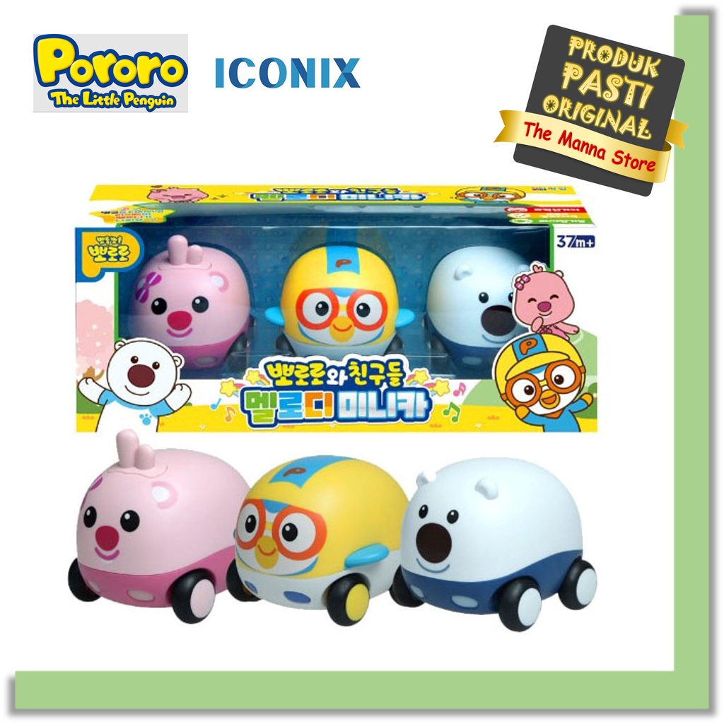 Jual Iconix Pororo the Little Penguin and Friends Melody Minicar Pororo ...