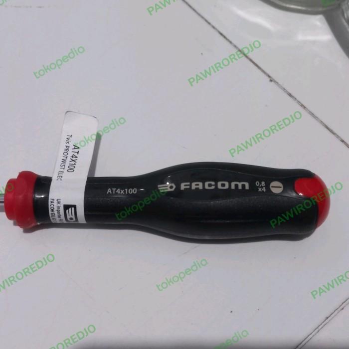Jual Facom Flat Screwdriver AT 4x100 (Obeng Min Facom 4x100) | Shopee ...