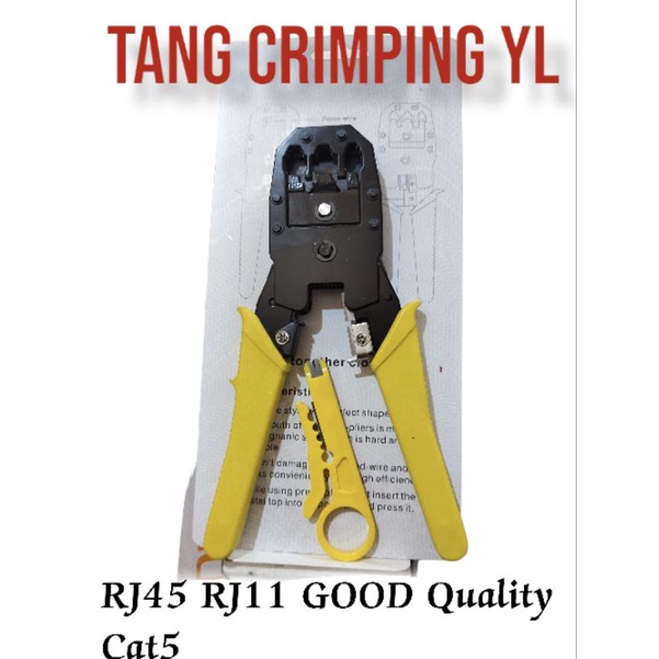 Jual TANG CRIMPING KRIMPING TOOL CONNECTOR KONEKTOR RJ45 RJ11 TANG ...