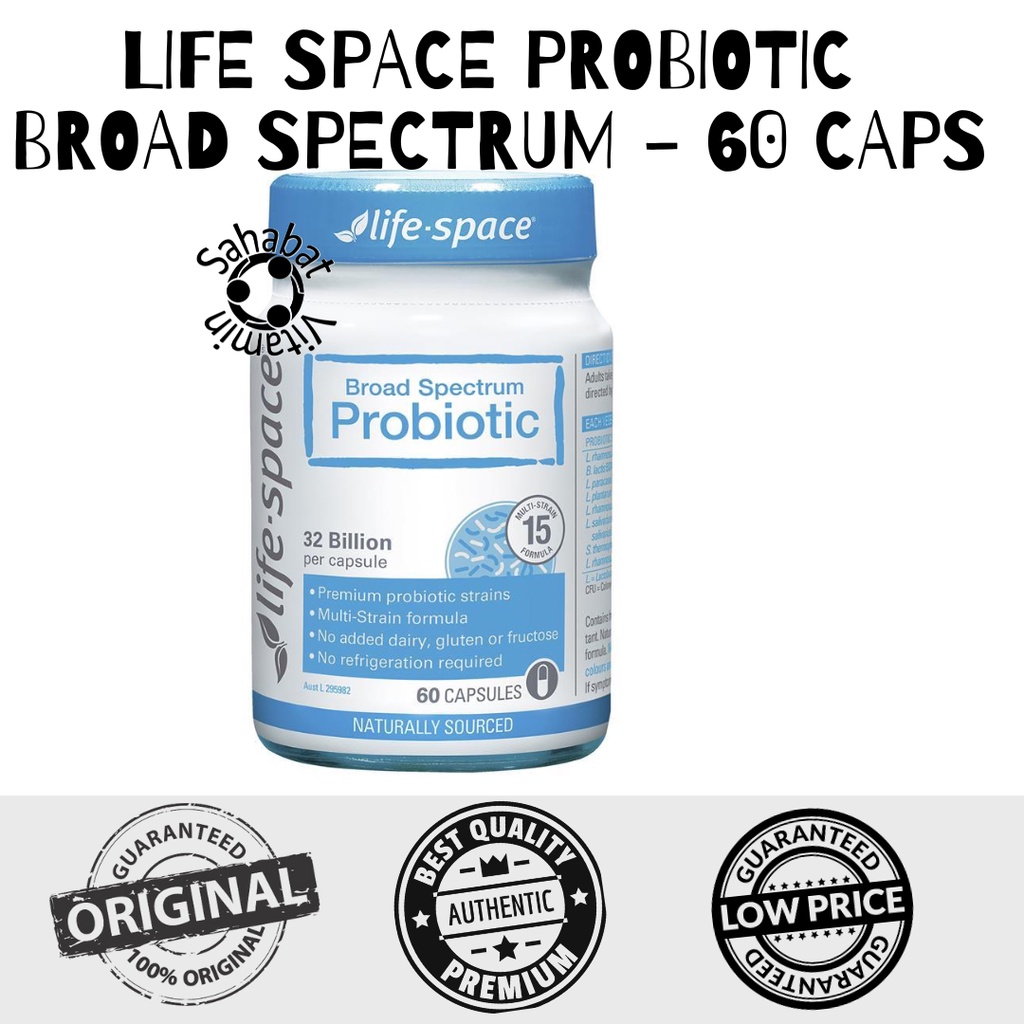Jual Life Space Probiotic Broad Spectrum - 60 Capsules / EXP 05.2024 ...